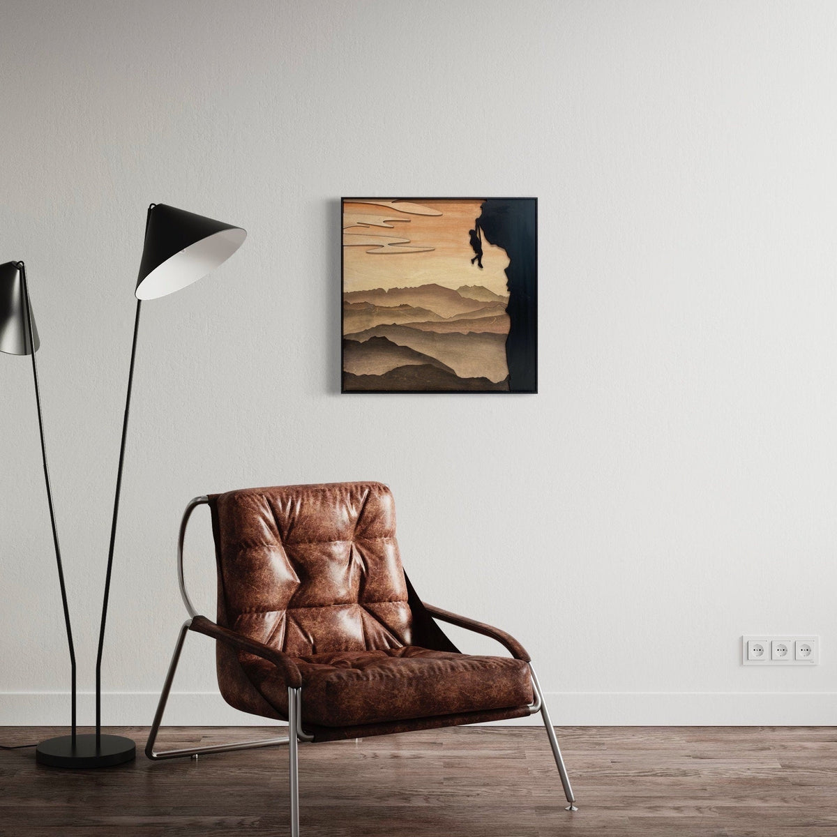 Rock Climber Wood Wall Art | 3D Mountain Climbing Wall Hanging ...